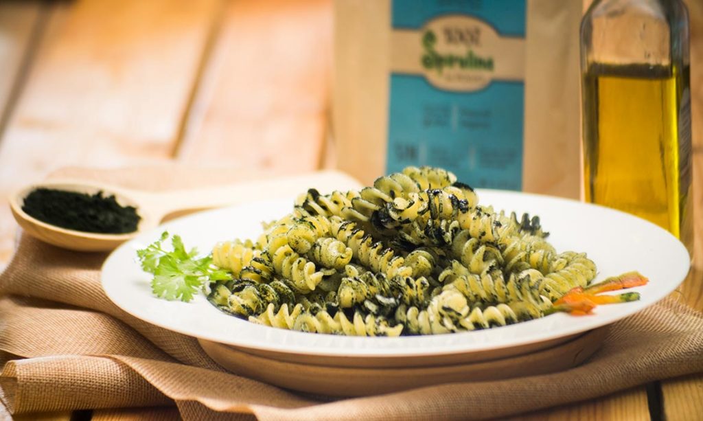 Pasta al burro con Spirulina - Spirunat Costa Rica